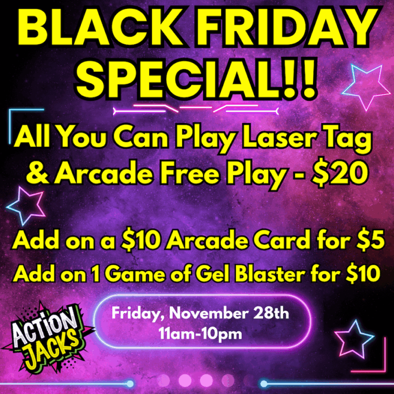 Eat, Drink, Play, Parties - Arcades, Axe Throwing, Gel Blaster®, & More!